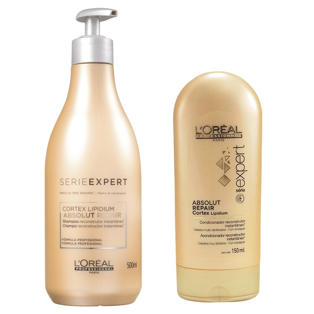 Loreal Kit Absolut Repair Cortex Lipidium - Shampoo 500ml ...