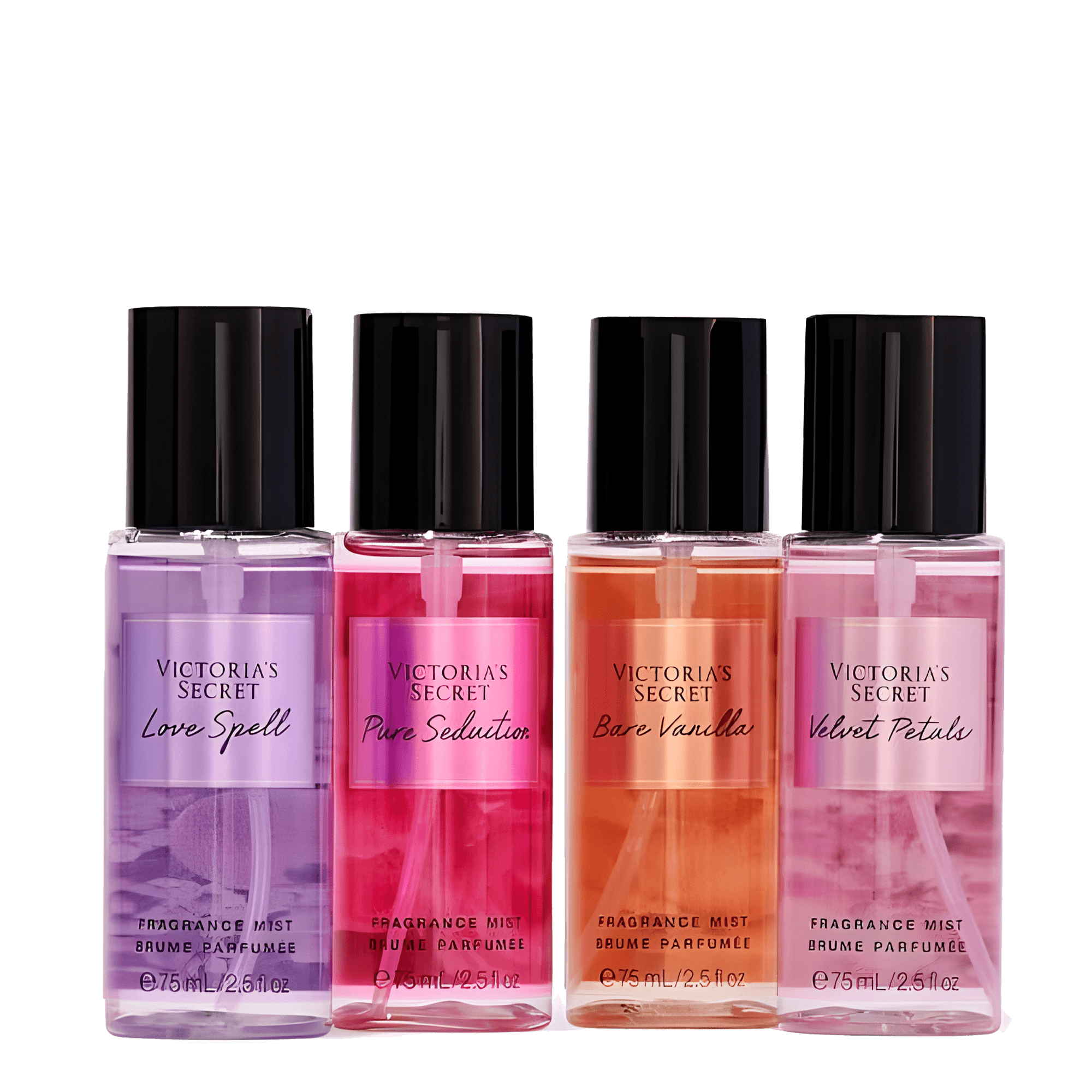 Victoria's Secret Kit 4 Fragrâncias: Love Spell + Pure Seduction + Bare ...