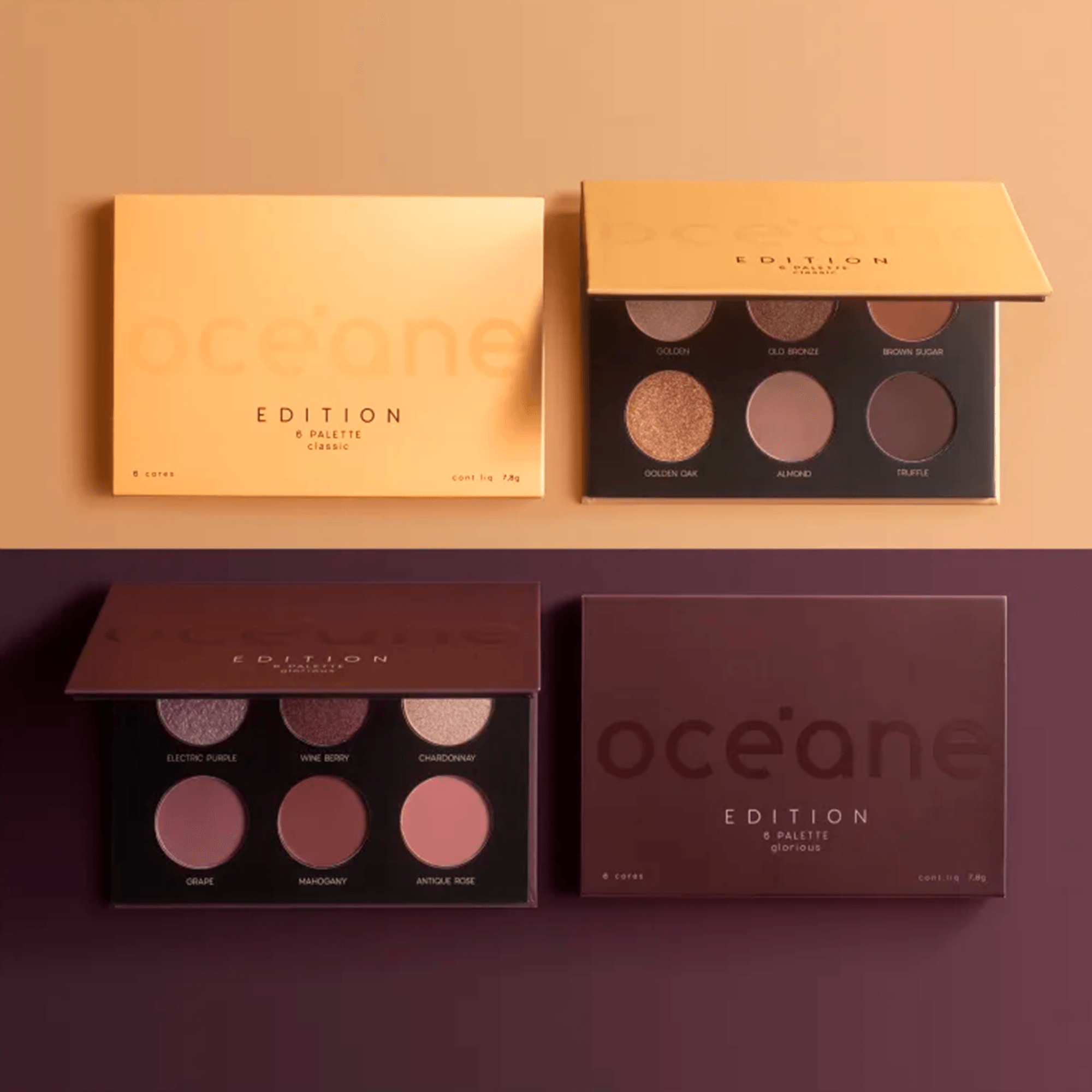 Oceane 6 Palette Edition - Paleta de Sombras 7,8g - Kassio Perfumaria